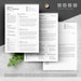 Clean Resume / CV Template With MS Word Cover Letter - Etsy