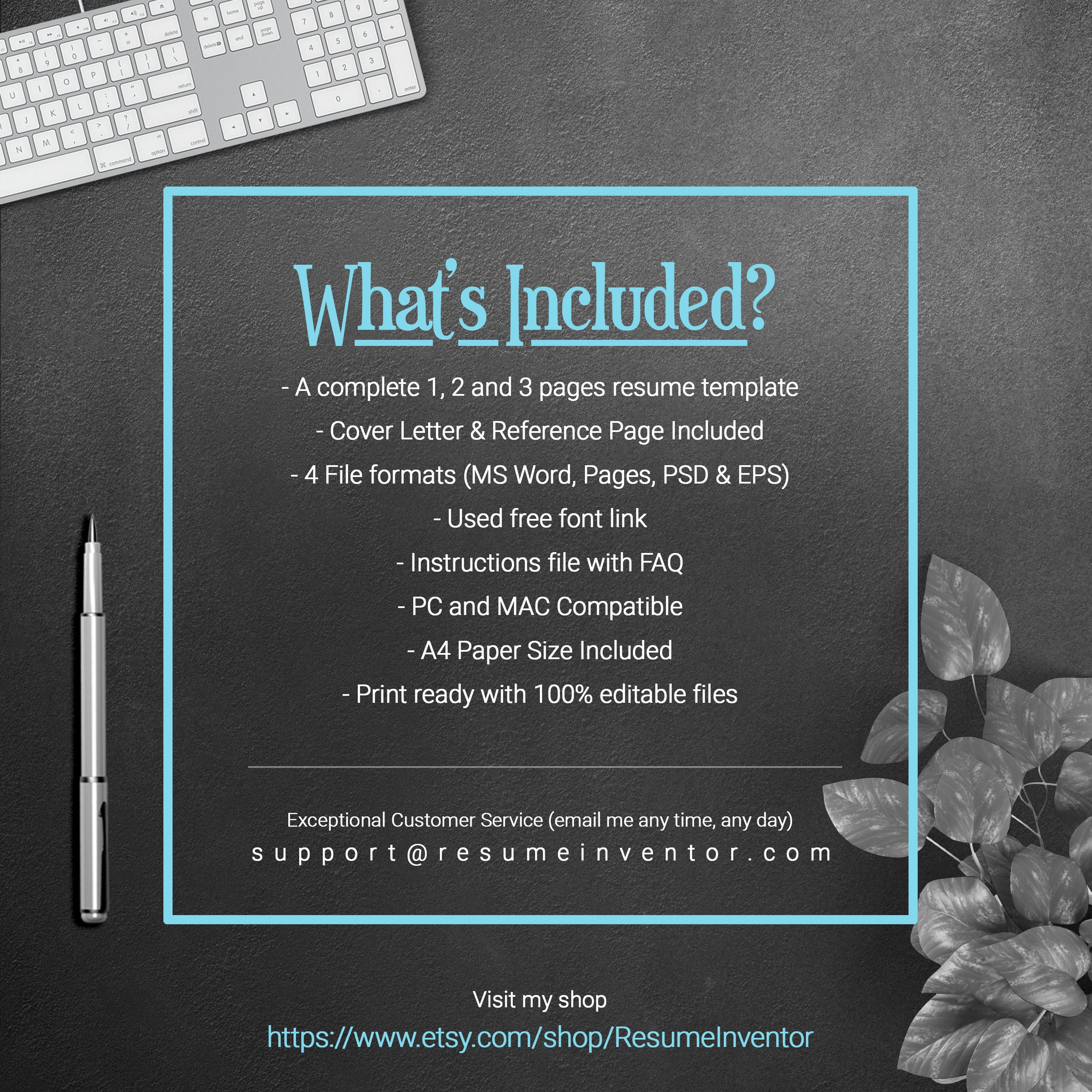 TEACHER Resume Template for MS Word 1 and 2 Page Resume, Cover Letter ...