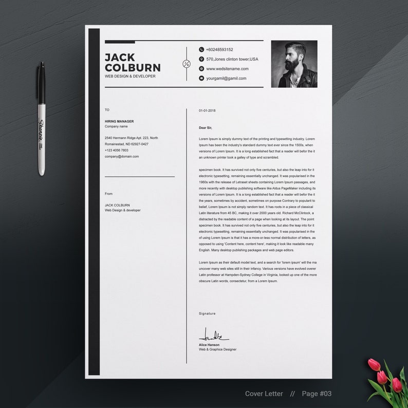 Curriculum Vitae / MS Word CV Resume Design Template Instant Download ...