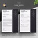 Professional Resume / CV Template MS Word Apple Pages Instant Download ...