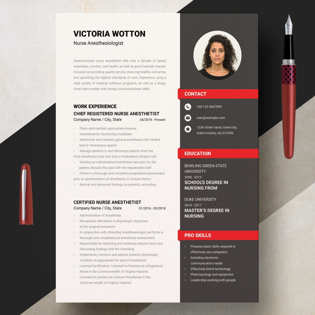 Modern Resume/cv Folder Portfolio, Job Interview Organizer, Document ...