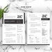 Minimal and Black White Clean Resume / CV Template - Etsy