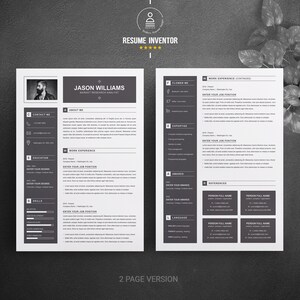Resume Template - Etsy