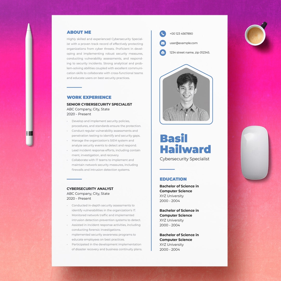 Corporate CV Template, Professional Resume Design, Job Application ...