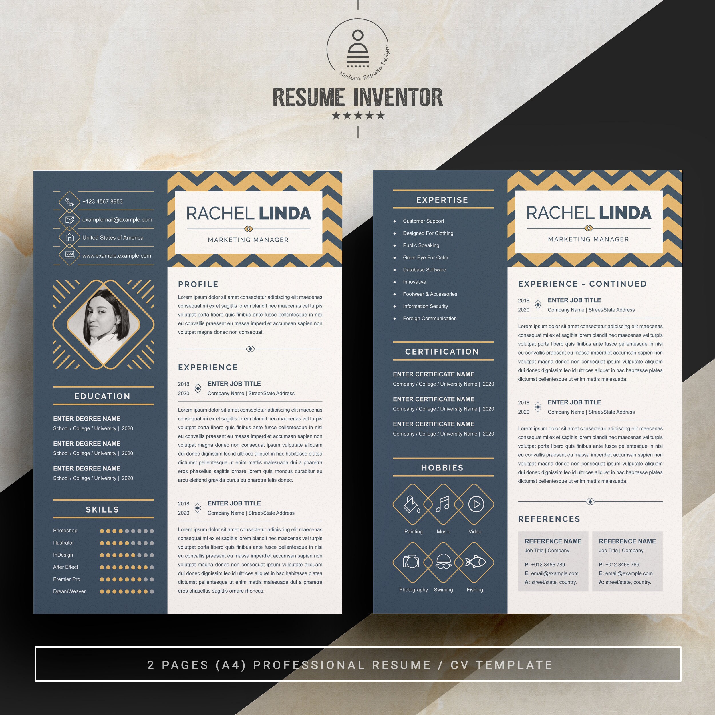 Creative Resume Template Word / Modern Resume Template | CV ...