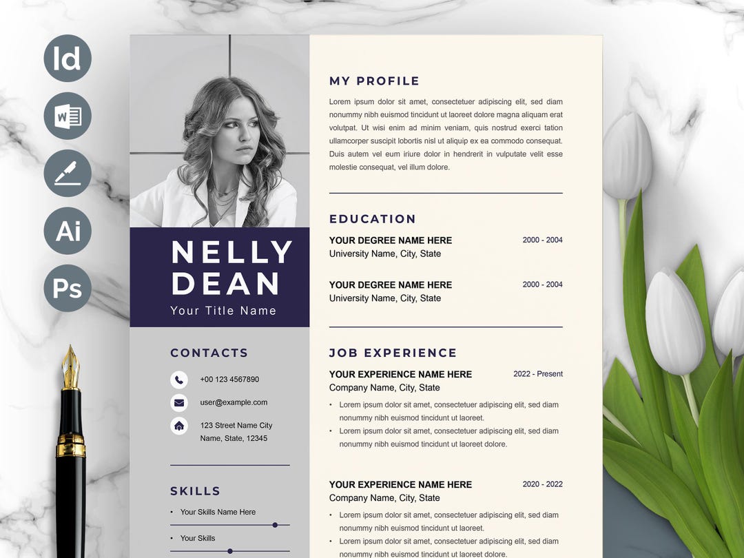 Personalized Resume/cv Folder, Custom Cover Letter Organizer, Job ...