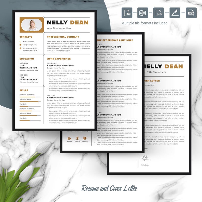 Wooden Resume/cv Title Block, Engraved Name Plate Holder, Desk Name ...