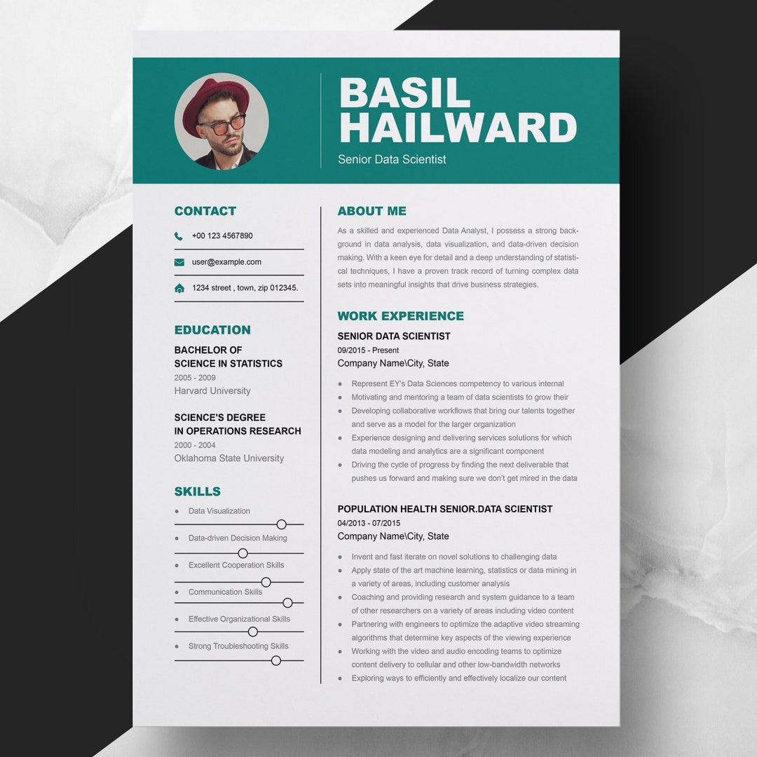 Creative Resume Template, Artistic CV Design, Unique Resume, Job ...