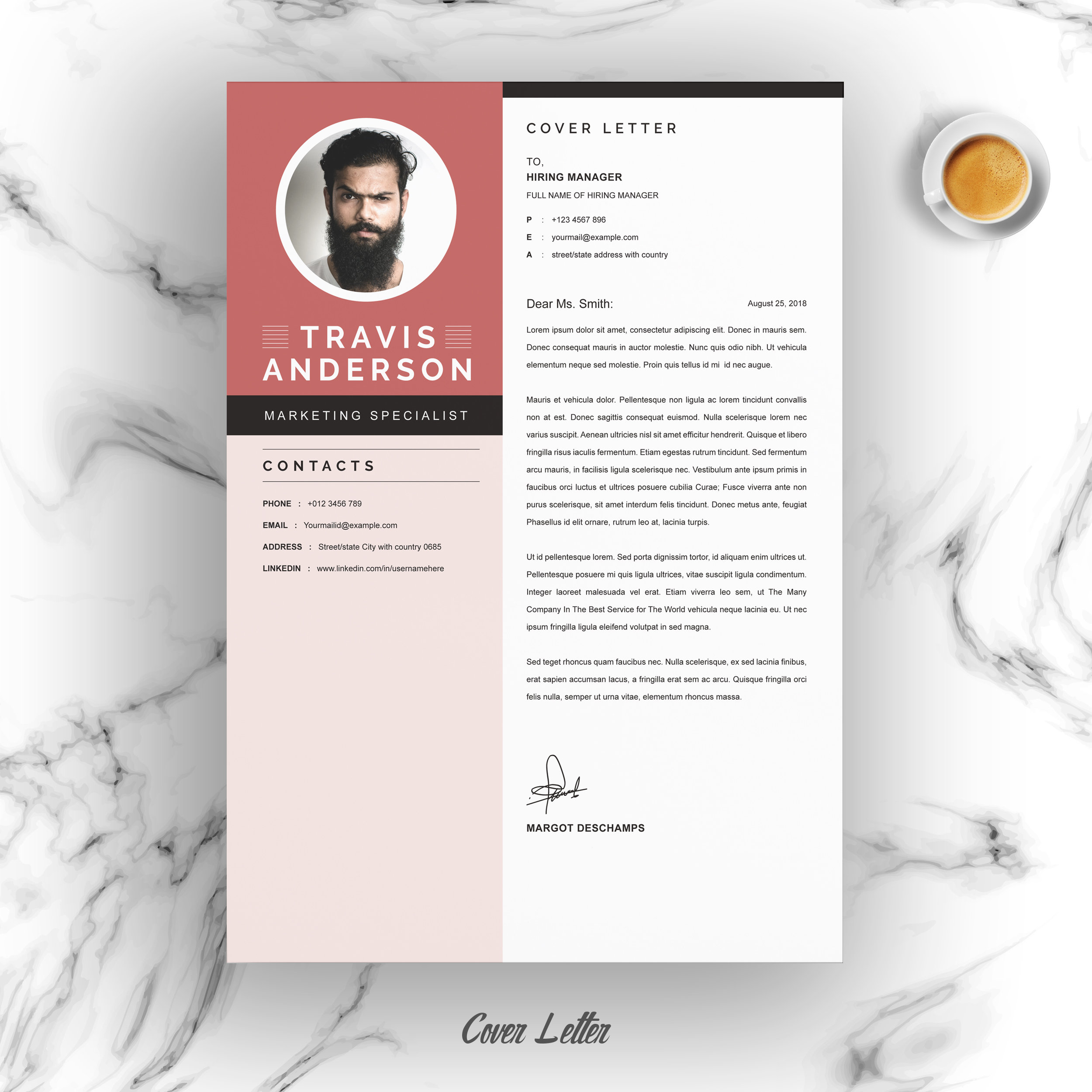 Resume / CV Template - Etsy
