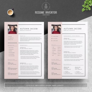 Resume Template 3 Page CV Template Cover Letter / Instant Download MS ...