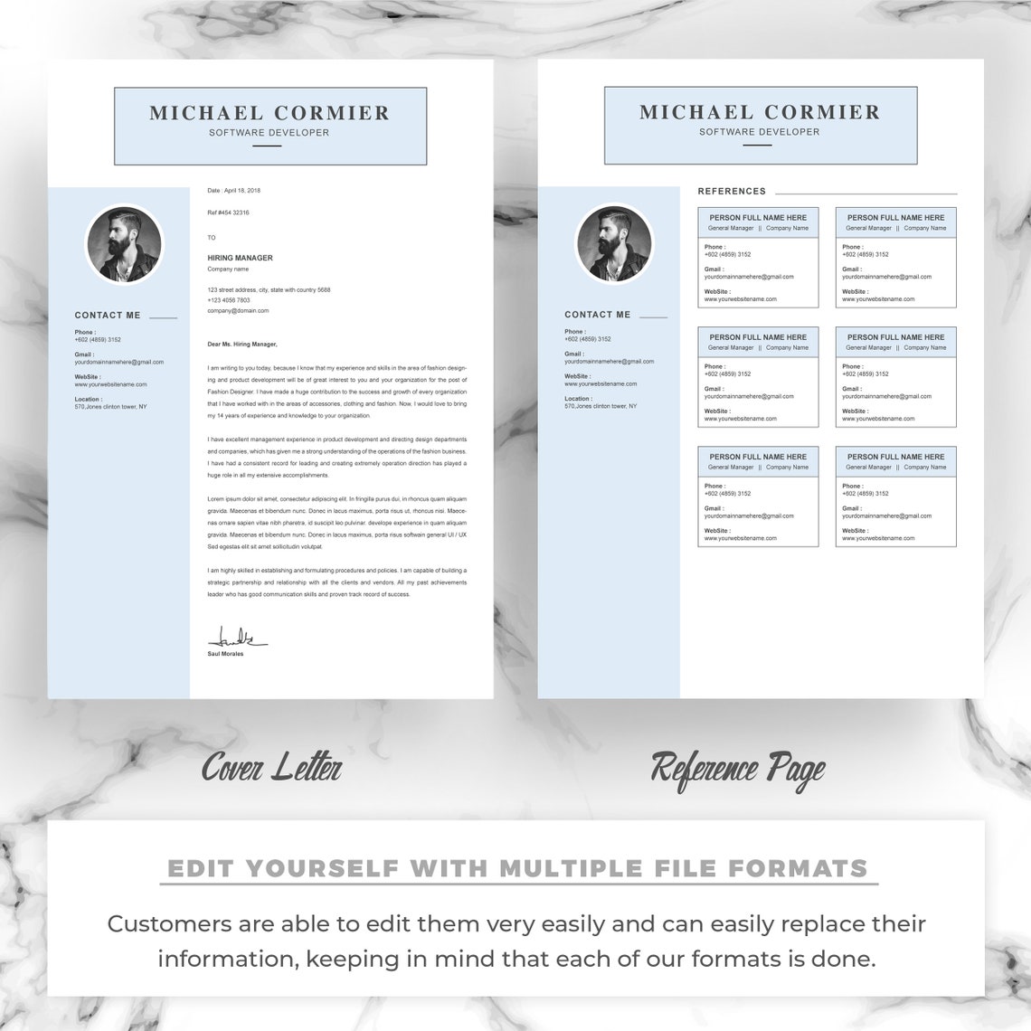 Professional Resume Template - Etsy