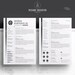 Modern, Clean One Page Resume Template CV Template Cover Letter ...