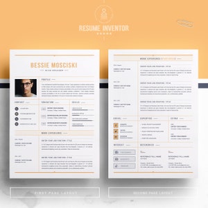 Resume Template - Etsy