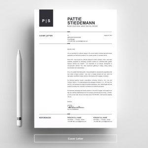 2 Pages Clean Resume Template | Simple & Basic Professional Resume ...