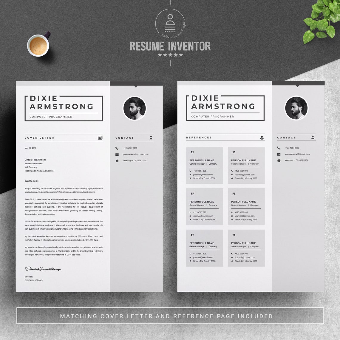 Clean Resume Template Simple Black and White Professional Resume ...