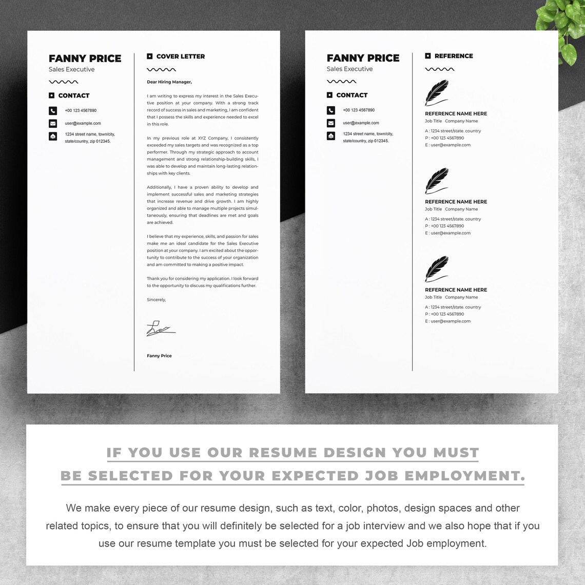 Resume Template Bundle CV Template Pack Cover Letter - Etsy
