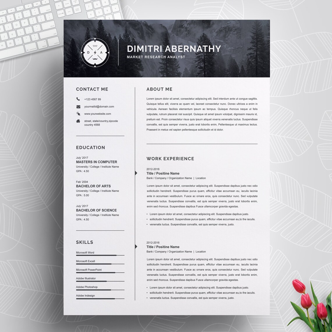 Resume Template - Etsy