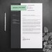 One Page Resume / CV Template + Cover Letter Word - Etsy