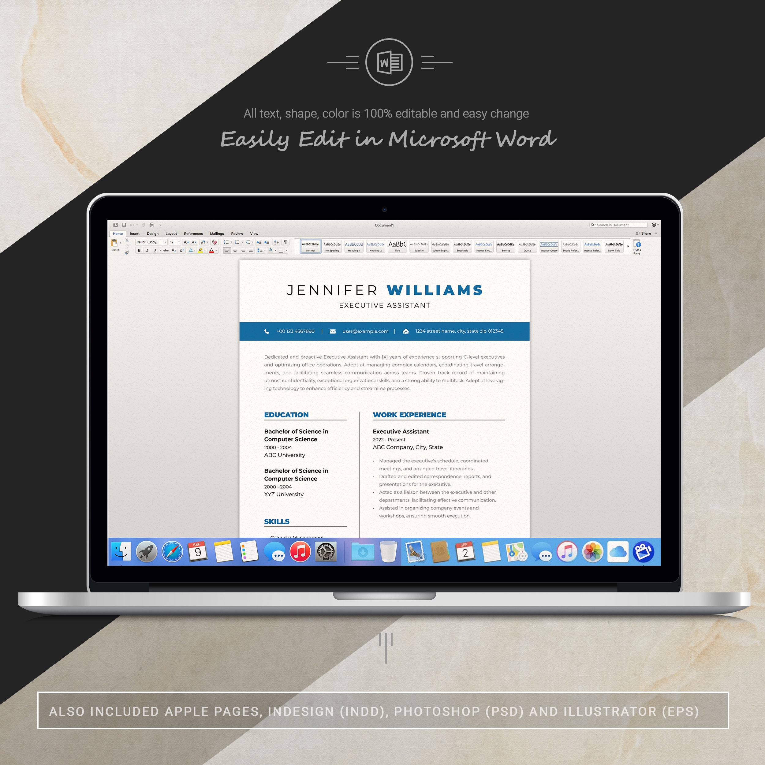 Creative Resume Title, Eye-catching CV Template, Stand Out From the ...