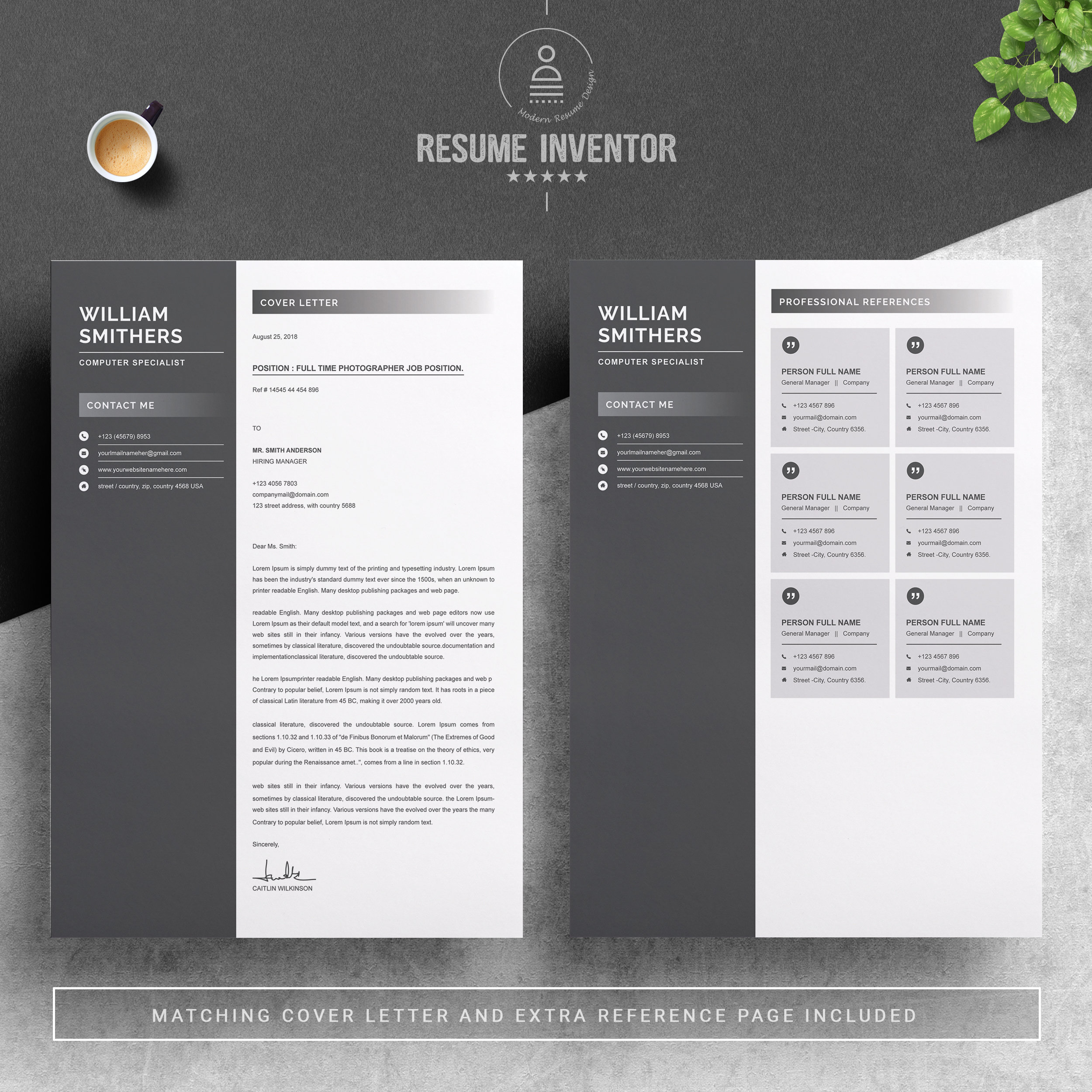 A4 Resume Template - Etsy