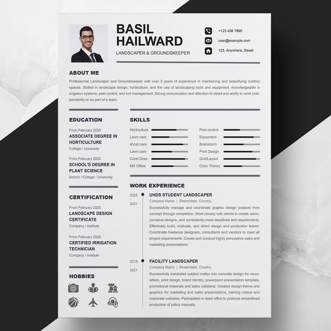 Resume Template Bundle, CV Design Kit, Cover Letter Template ...