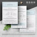 Simple Clean Resume Template Word Best Minimalist & Clean CV - Etsy