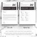 Minimal and Black White Clean Resume / CV Template - Etsy
