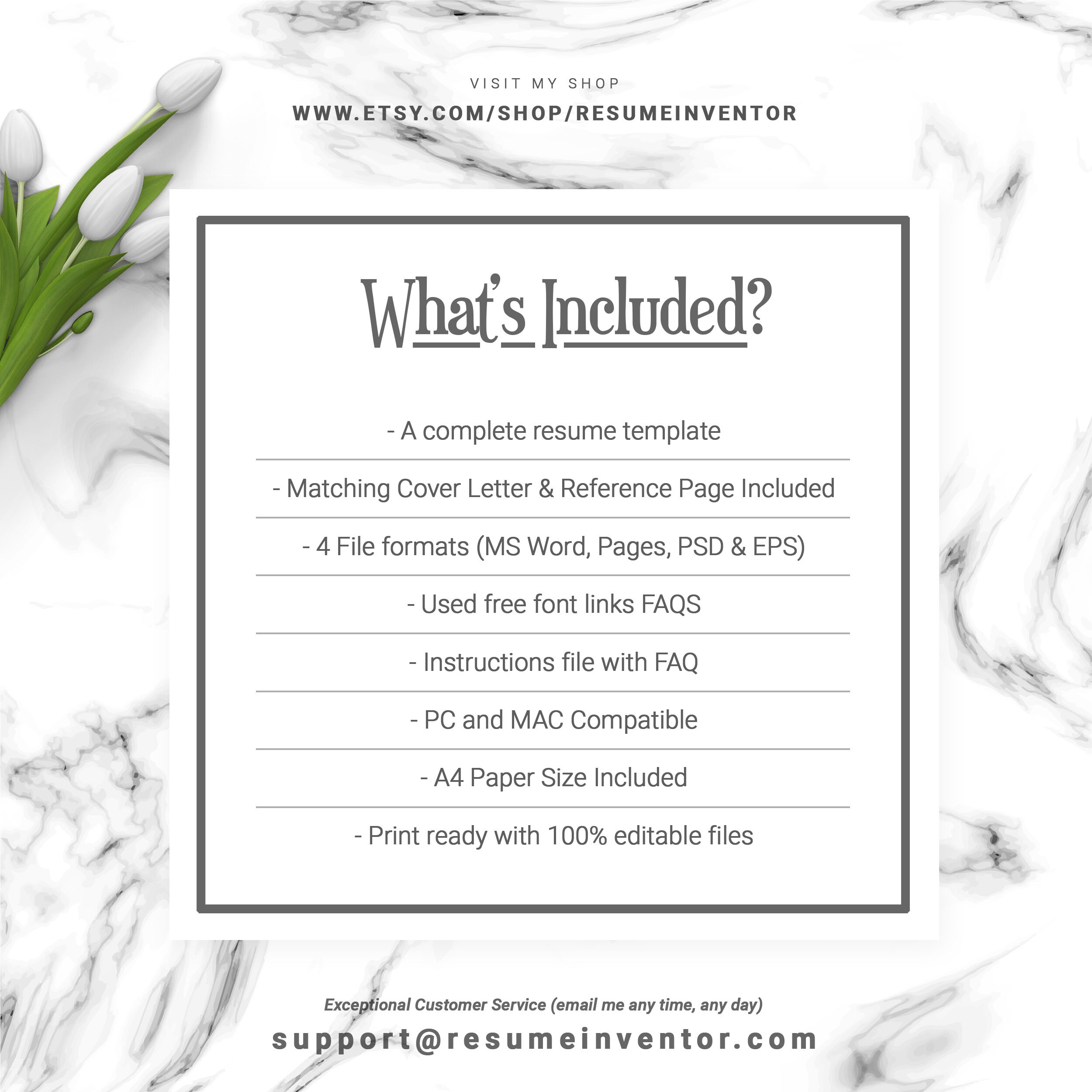 Resume Templates With Border Professional Resume Template Cv Template ...