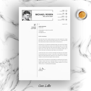 One Page Clean Resume / CV Template | Instant Download - Etsy