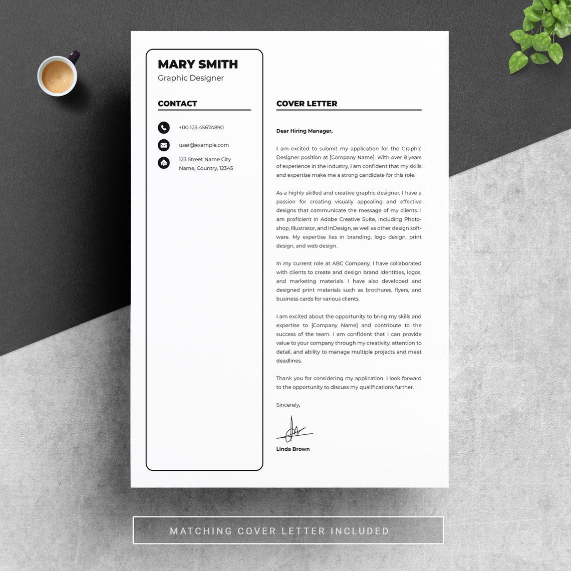 Classic Resume/cv Template, Timeless Design, Editable, Instant Download ...