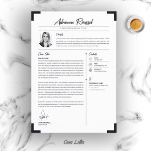 Clean Resume / CV Template With MS Word Cover Letter for Photographer ...