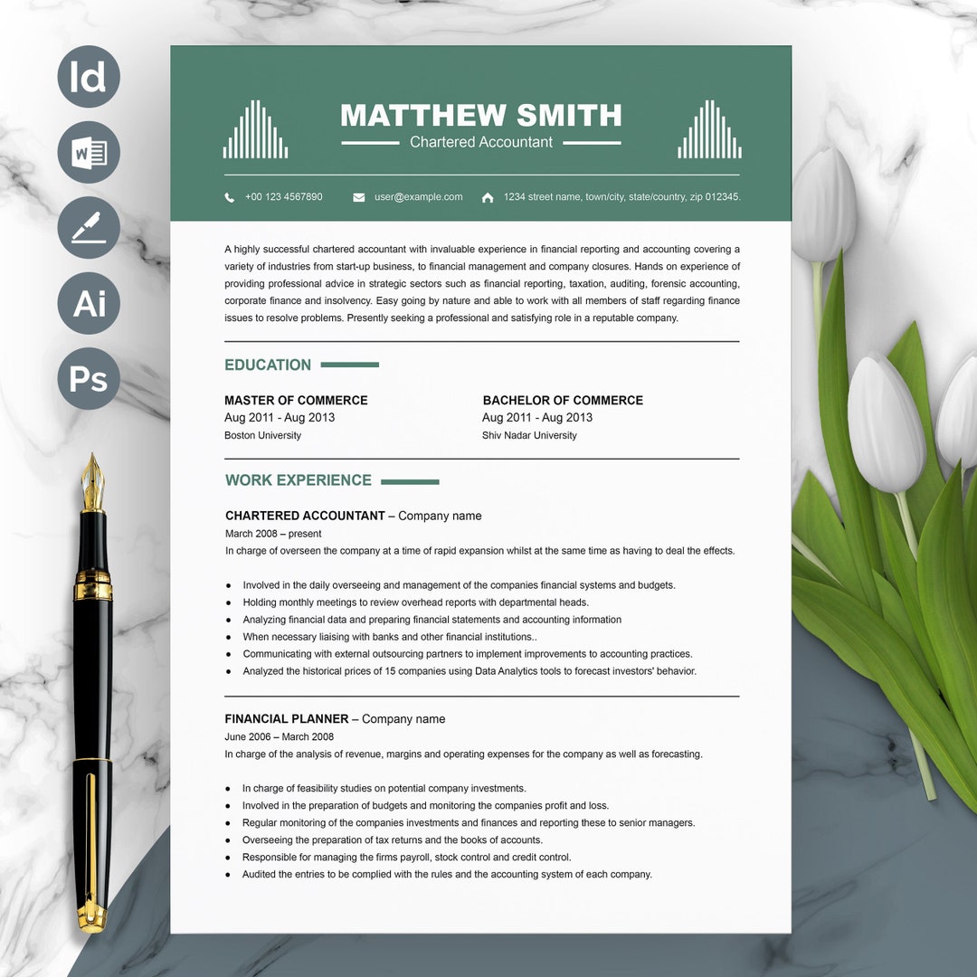 Creative Resume CV Layout, Unique Job Application Design, Curriculum ...