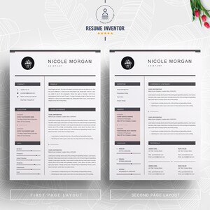 Professional Clean Minimal Resume / CV Template - Etsy