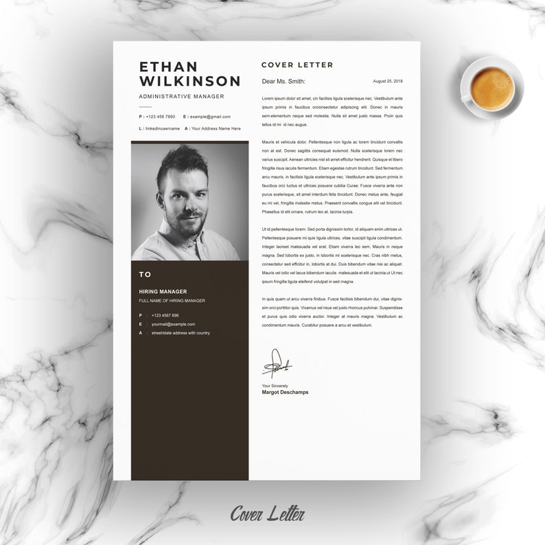 Creative Resume Modern Resume Template Cover Letter, Word, Mac,a4, CV ...