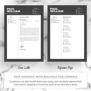 Resume Templates With Border | Professional Resume Template Cv Template ...