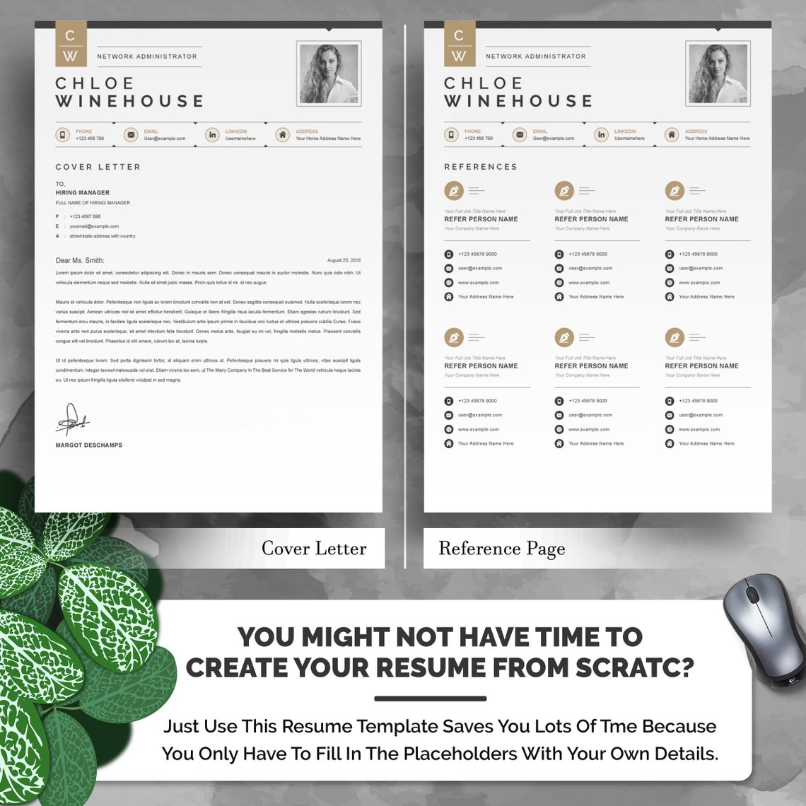 Creative Resume Modern Resume Template Cover Letter, Word, Mac,a4, CV ...