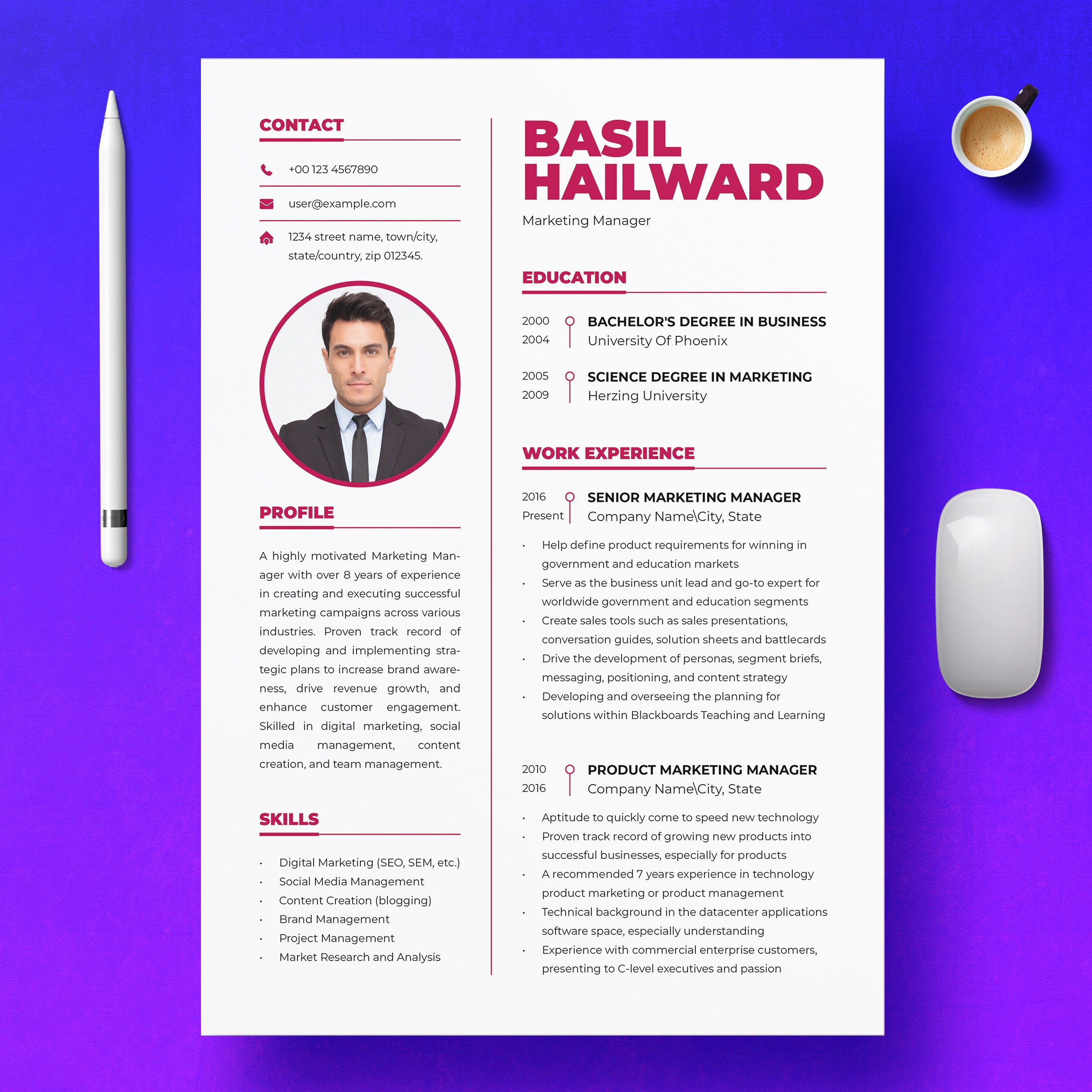 Custom Resume Design, Unique CV Template, Personalized Resume, Job ...