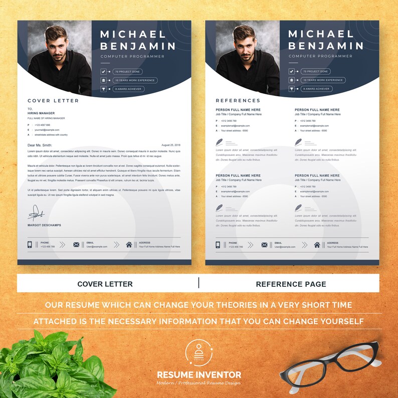 Creative Resume Modern Resume Template Cover Letter, Word, Mac,a4, CV ...