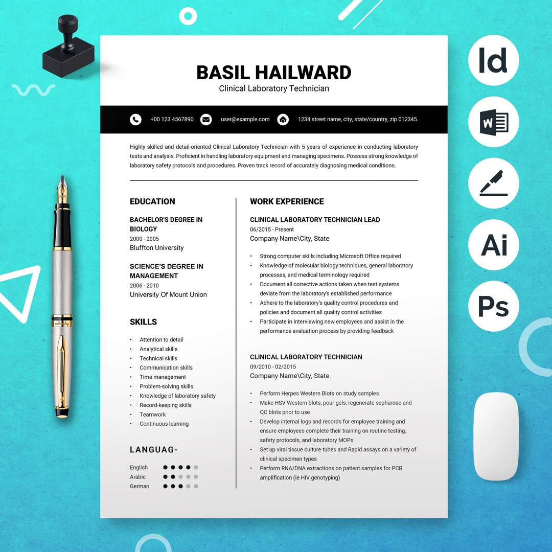 Entry-level Resume Template, Graduation CV Design, Student Job ...