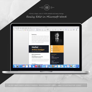 Creative Resume Template, CV Title Design, Professionally Designed CV ...