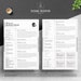 CV Resume Template With Photo, Paper Stationery, CV Template, Modern ...