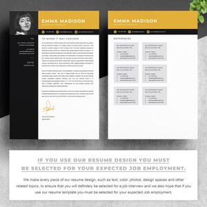 Modern Resume/cv Template for Word + Apple Pages | Resume/cv Template ...