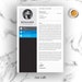 Resume Template for Word Modern Minimal Design Two Page Layout With ...