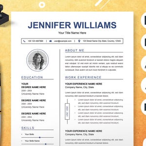 Creative Resume Template, Unique CV Design, Job Application Bundle ...