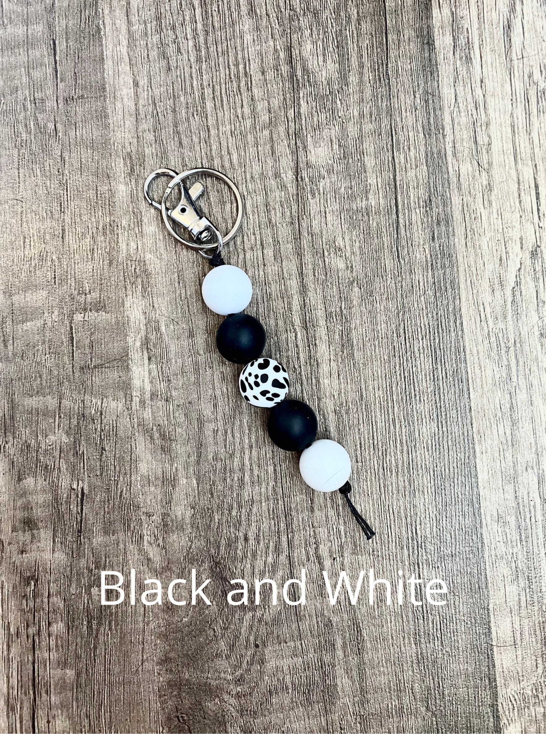 Silicone Bead Keychain, Beaded Keychain, Keychain - Etsy