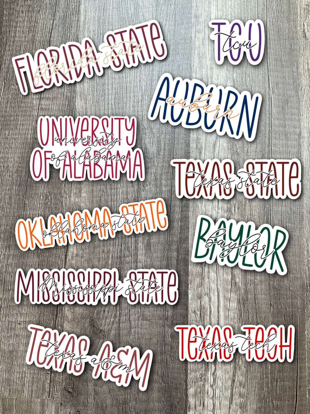 College Sticker Colleges School Stickers Custom College - Etsy