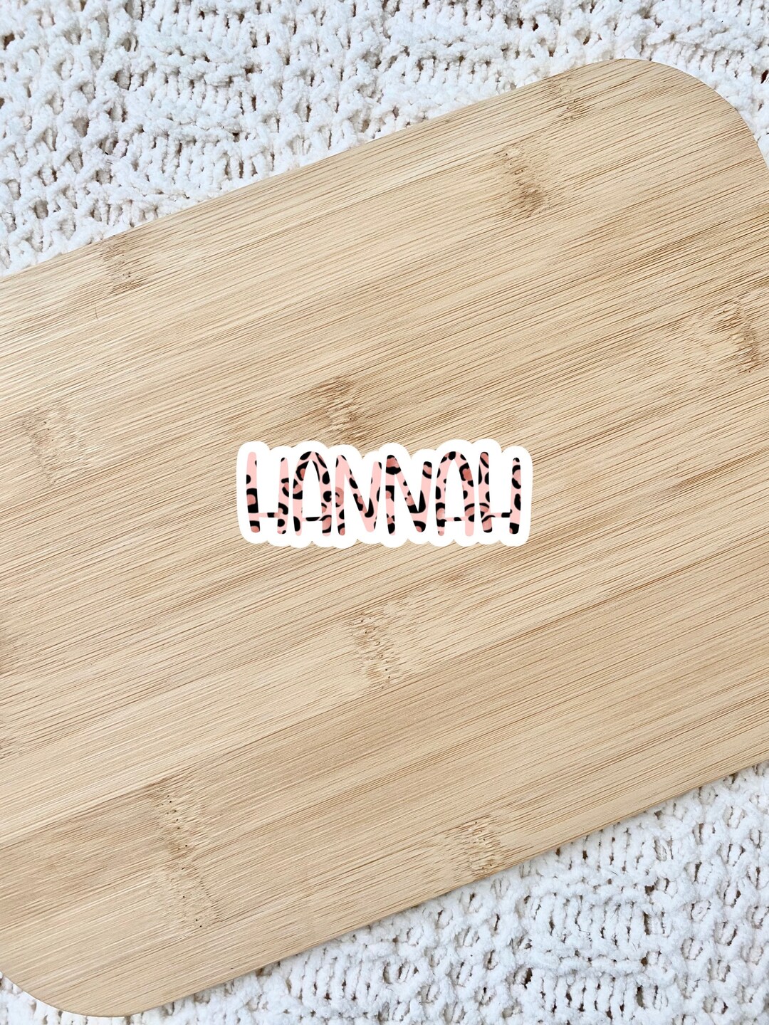 Pink Cheetah Print Name Sticker, Cheetah Print Sticker, Name Sticker - Etsy
