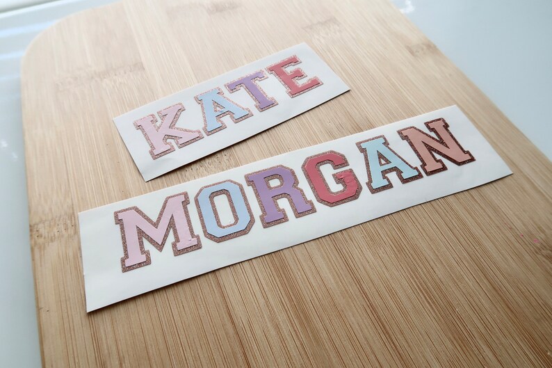 Varsity Letter Name Decal Custom Name Decal Vinyl Decal - Etsy