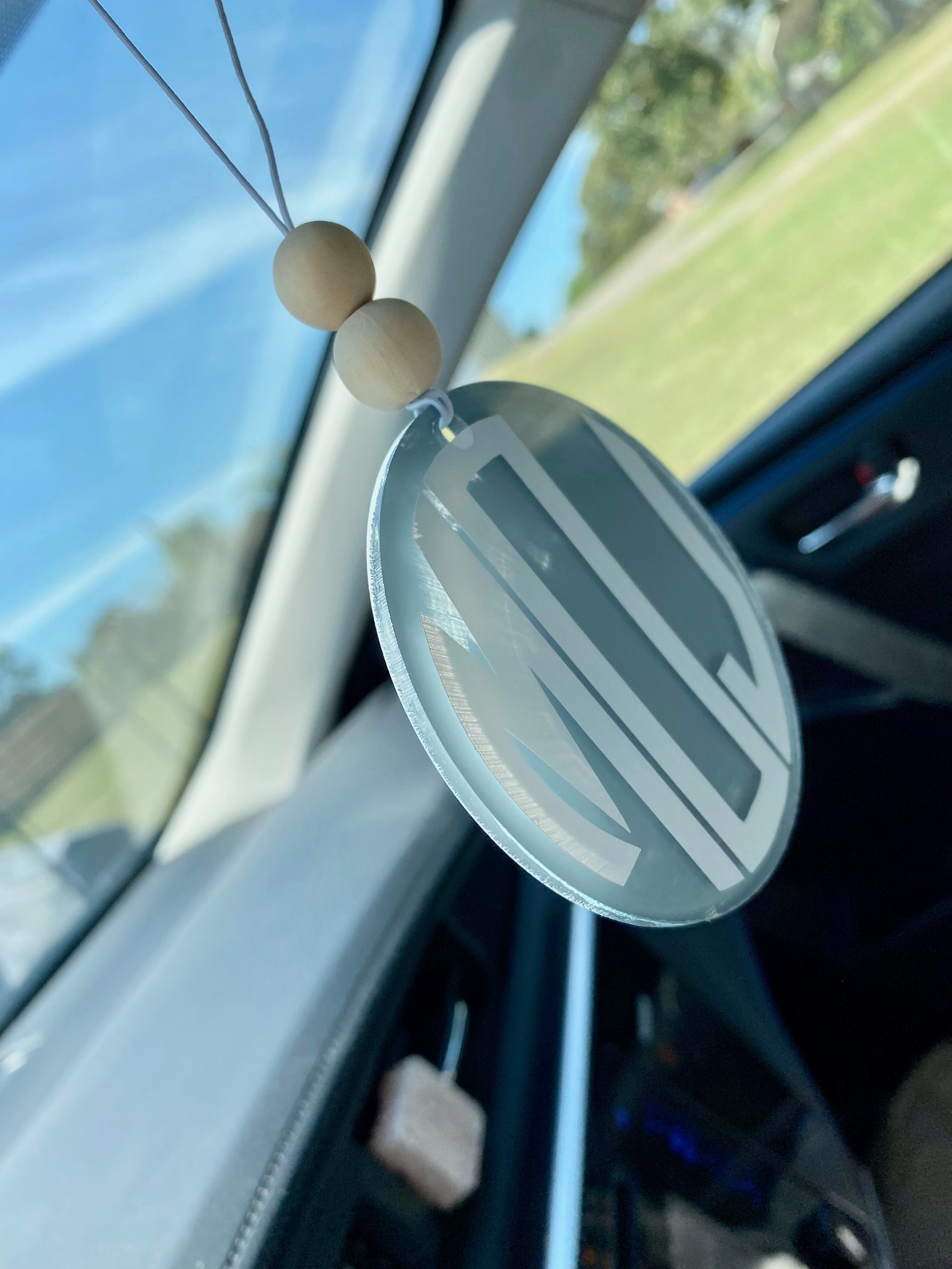 Monogramed Car Charm Car Tassel Car Hanger Acrylic Car - Etsy