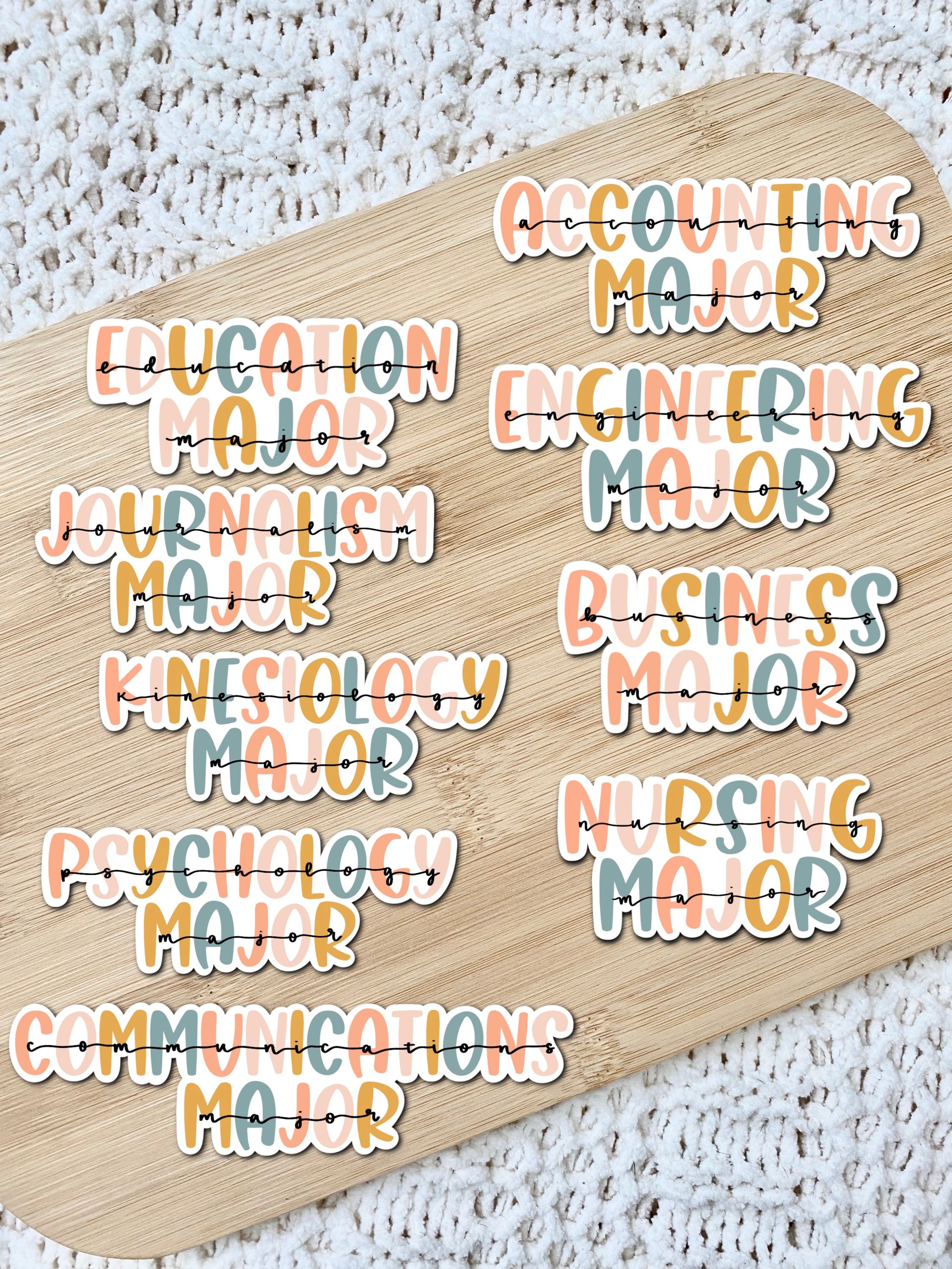 College Major Sticker College Sticker Major Sticker Laptop - Etsy